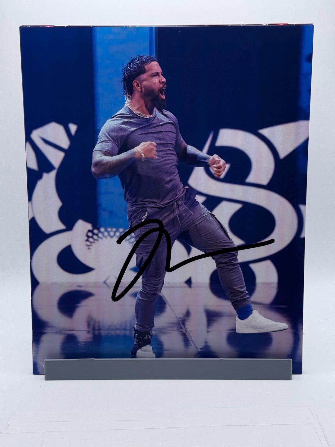 Jey Uso Entrance Signed Autographed Photo Authentic 8X10 COA - Etsy