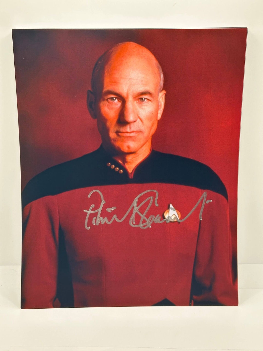 Patrick Stewart Next Generation Signed Autographed Photo Authentic 8X10 ...