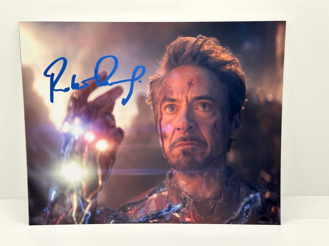 Robert Downey Jr Iron Man Signed Autographed Photo Authentic 8X10 COA ...