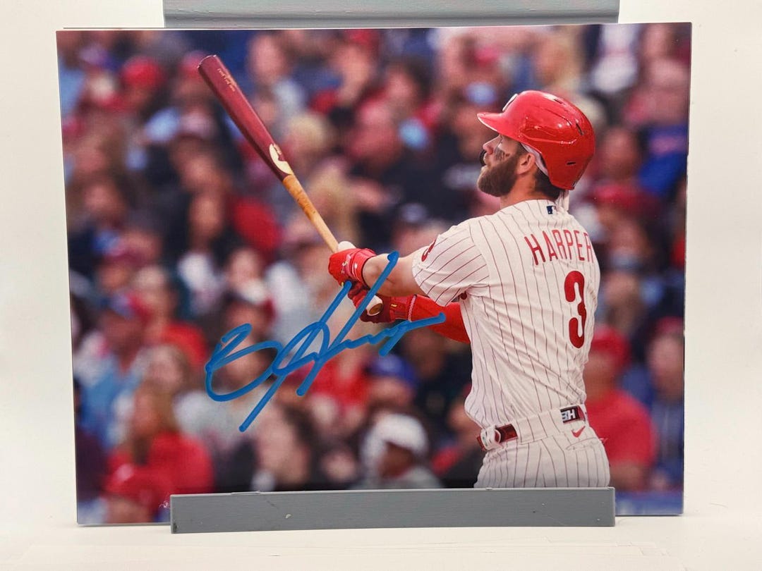 Bryce Harper Signed Autographed Photo Authentic 8X10 COA - Etsy