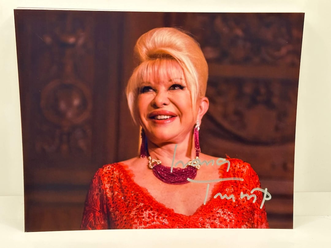 Ivana Trump Signed Autographed Photo Authentic 8X10 COA - Etsy