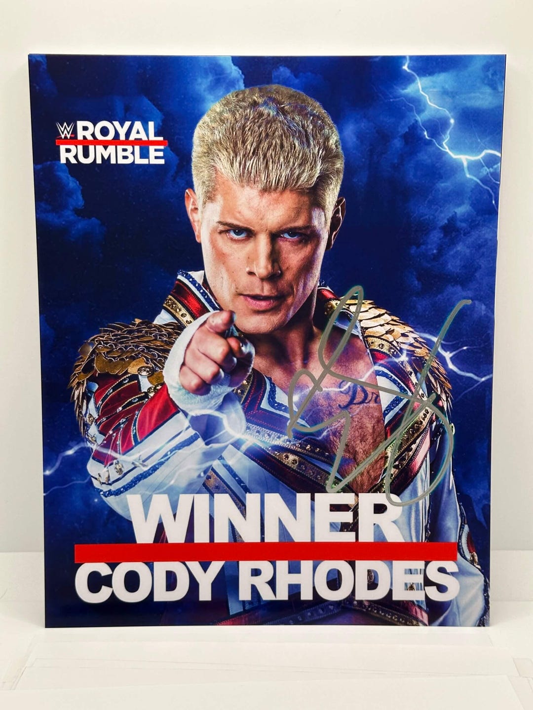 Cody Rhodes Royal Rumble Winner Signed Autographed Photo Authentic 8X10 ...