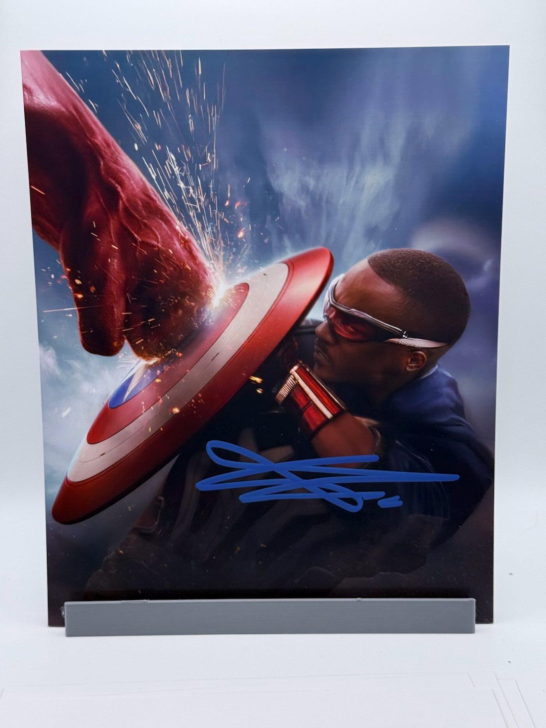 Anthony Mackie Captain America Shield Signed Autographed Photo ...