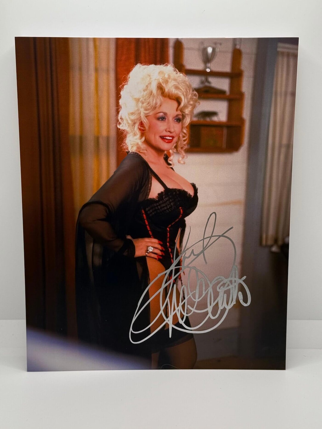 Dolly Parton Black Lingerie Signed Autographed Photo Authentic 8X10 COA ...