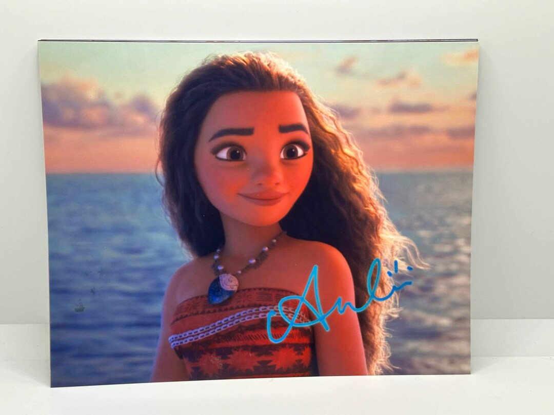 Aulii Cravalho Moana Blue Signed Autographed Photo Authentic 8X10 COA ...