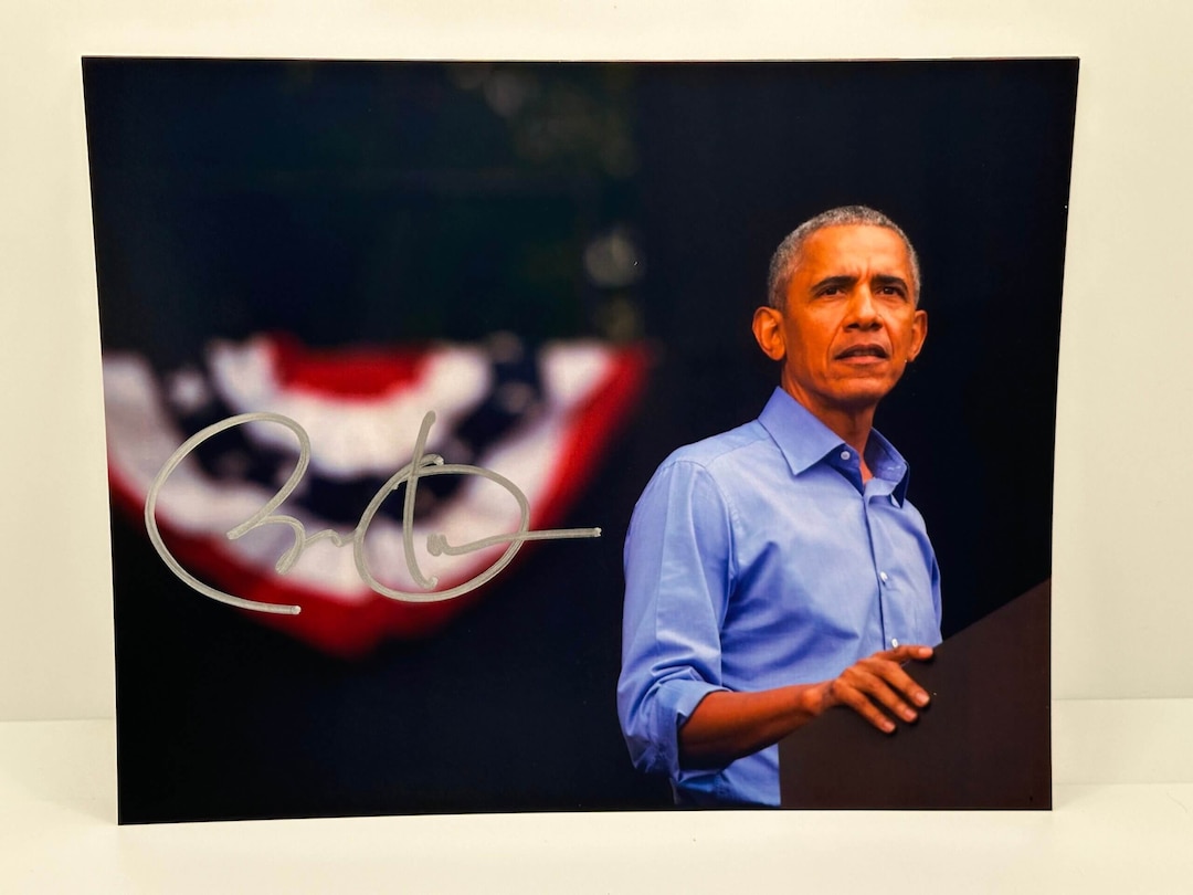 Barack Obama Signed Autographed Photo Authentic 8X10 COA - Etsy