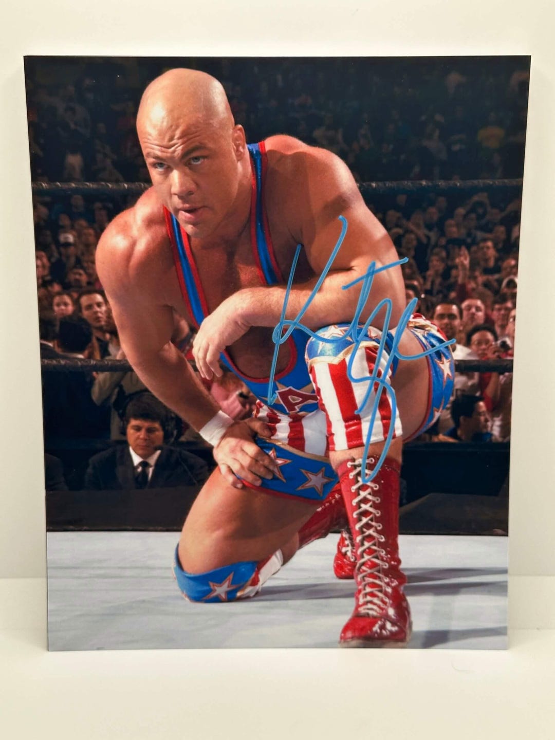 Kurt Angle WWE Signed Autographed Photo Authentic 8X10 COA - Etsy