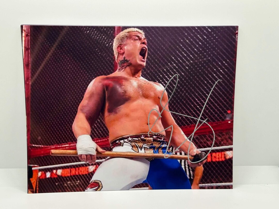 Cody Rhodes Sledgehammer Signed Autographed Photo Authentic 8X10 COA - Etsy
