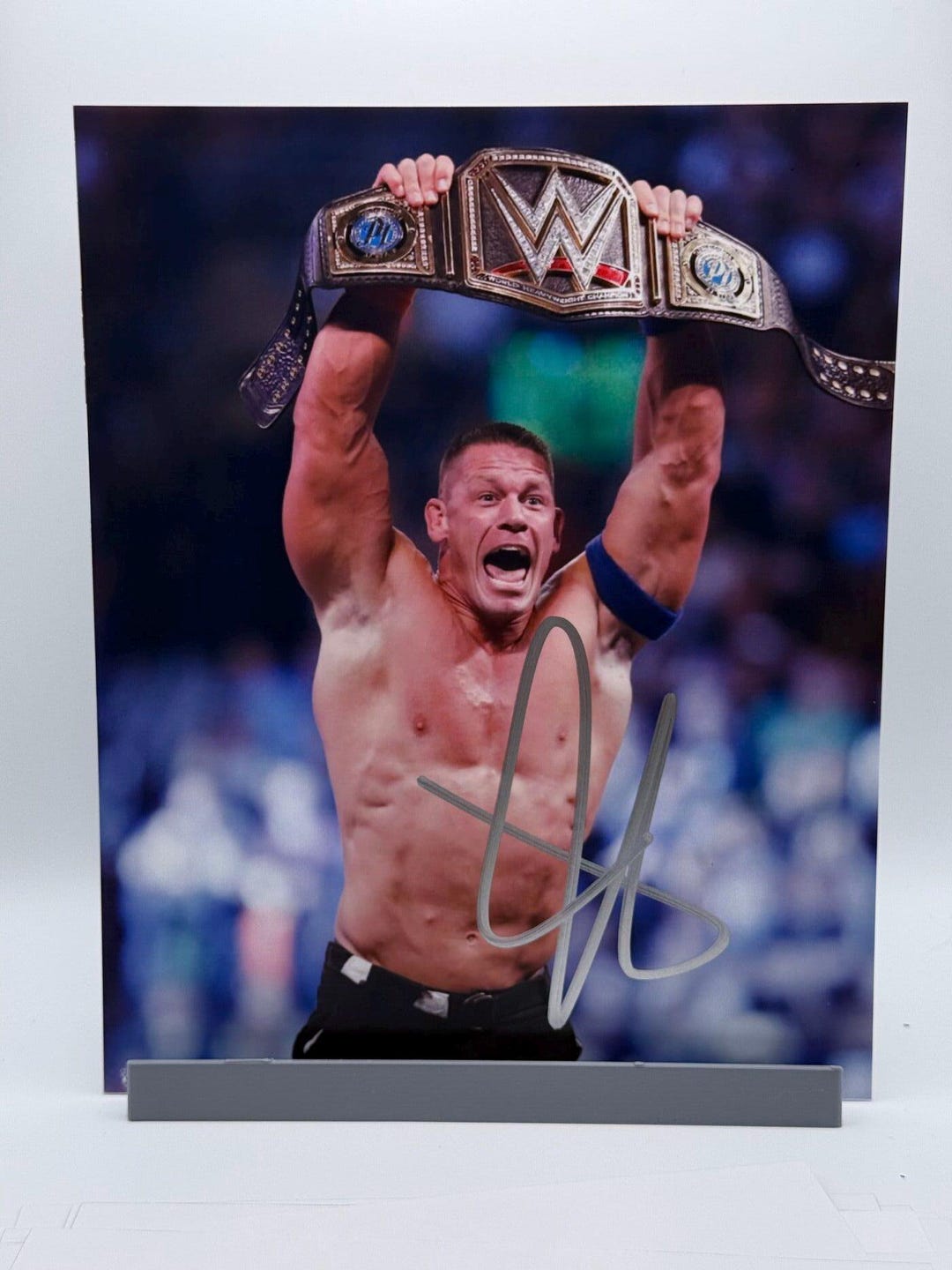 John Cena WWE Champ Signed Autographed Photo Authentic 8X10 COA - Etsy