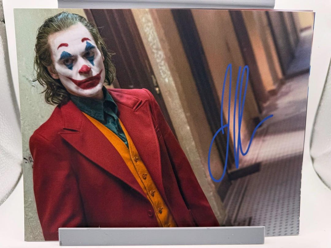 Joaquin Phoenix Joker Signed Autographed Photo Authentic 8X10 COA - Etsy