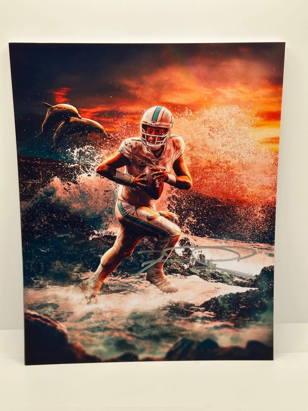 Tua Tagovailoa Art Signed Autographed Photo Authentic 8x10 - Etsy