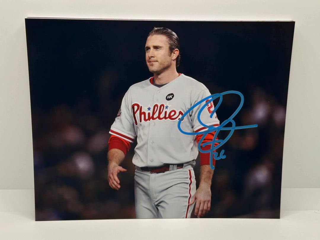 Chase Utley Phillies Signed Autographed Photo Authentic 8X10 COA - Etsy