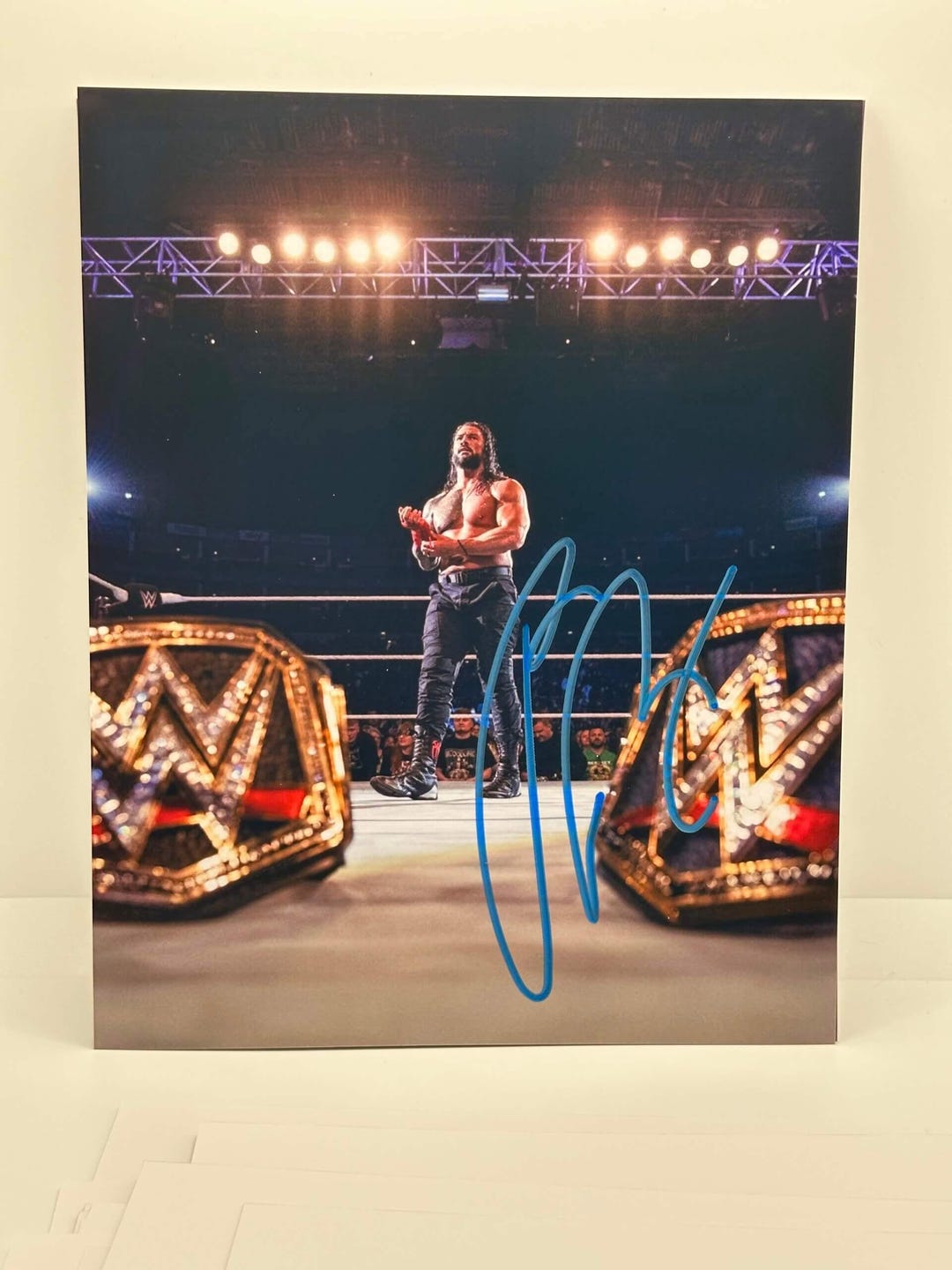Roman Reigns Double Champion Signed Autographed Photo Authentic 8X10 ...