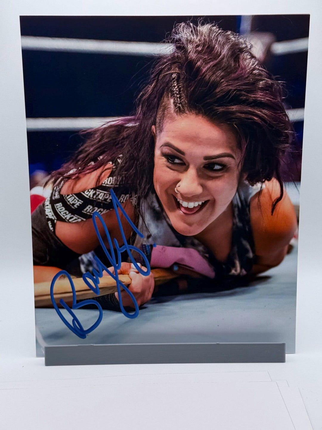 Bayley WWE Devious Smile Signed Autographed Photo Authentic 8X10 COA - Etsy