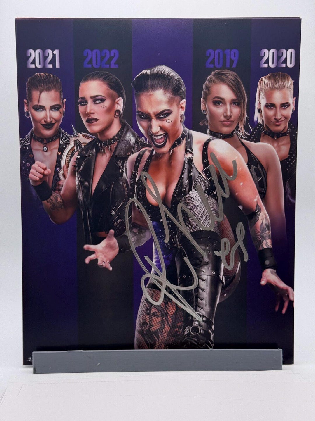 Rhea Ripley RARE Timeline Signed Autographed Photo Authentic 8X10 COA ...