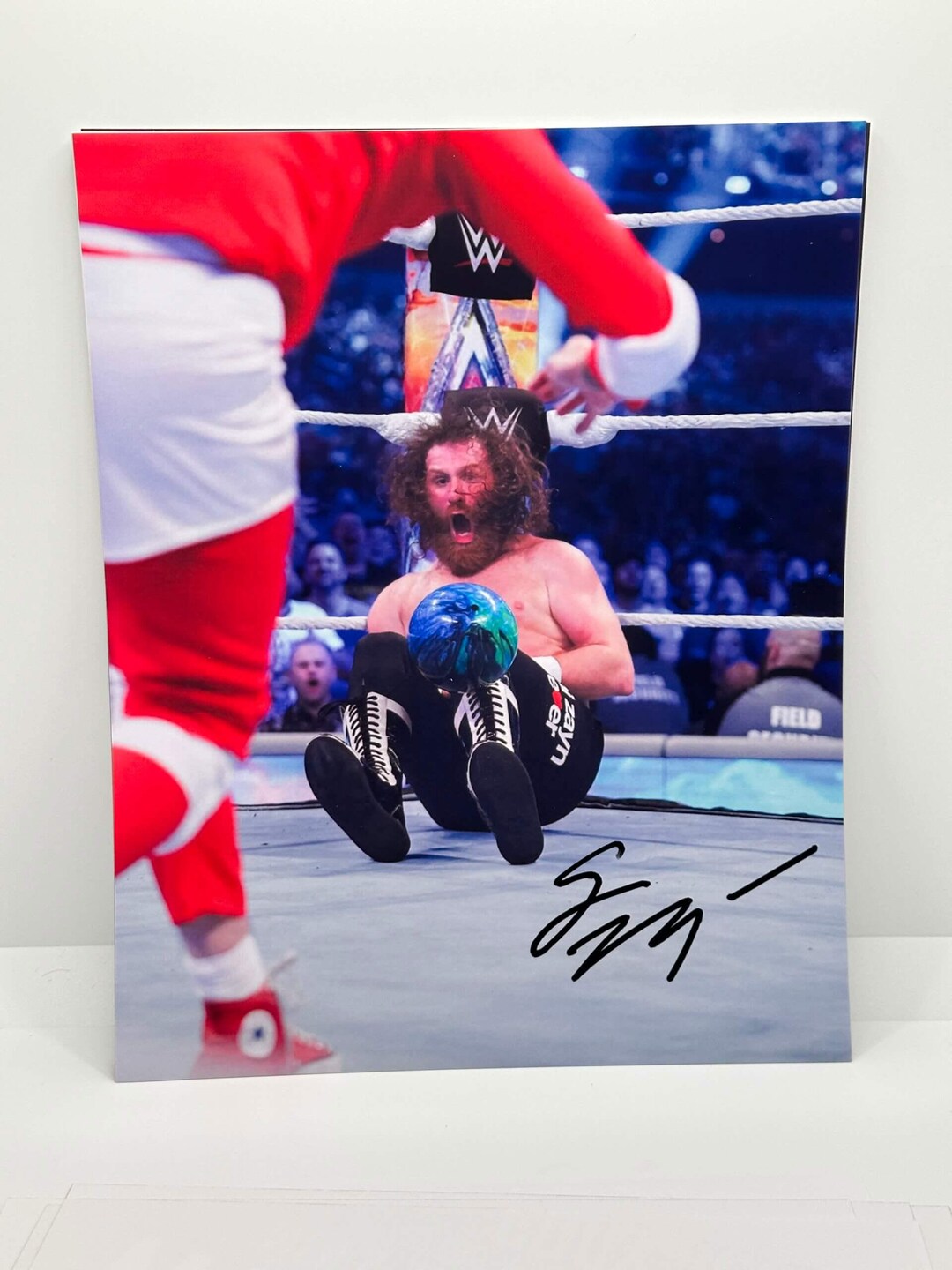 Sami Zayn WWE Wrestlemania Signed Autographed Photo Authentic 8X10 COA ...
