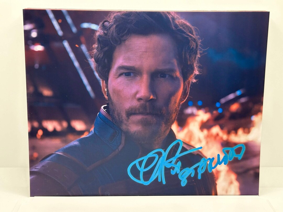 Chris Pratt Guardians Star Lord Signed Autographed Photo Authentic 8X10 ...