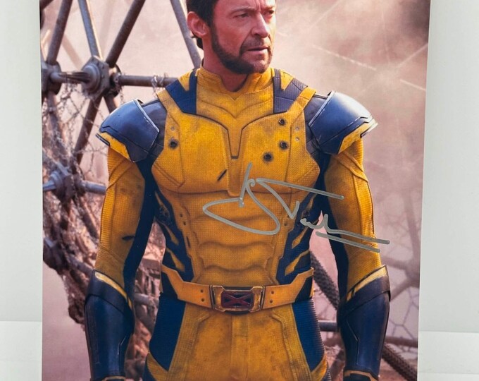 Hugh Jackman Wolverine Yellow Deadpool Signed Autographed Photo ...
