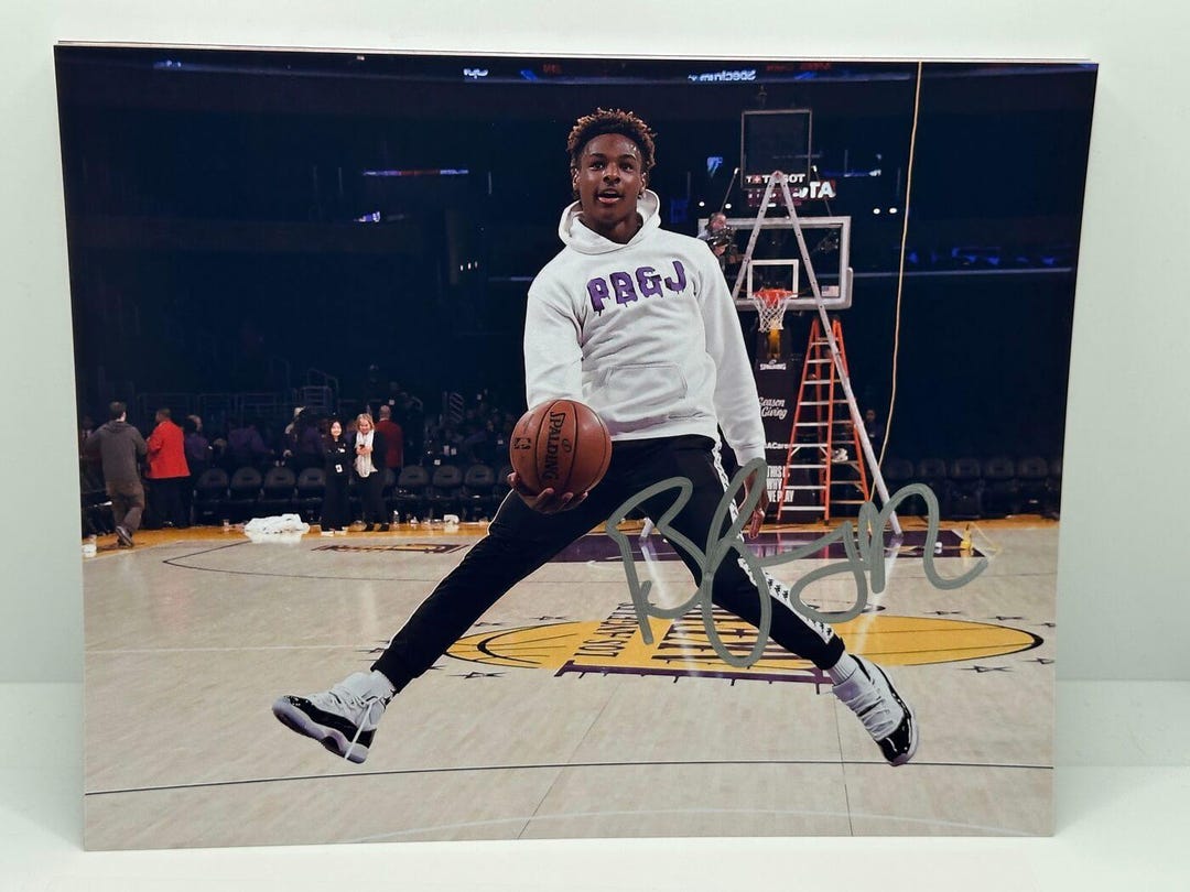 Bronny James Practice Signed Autographed Photo Authentic 8X10 COA - Etsy