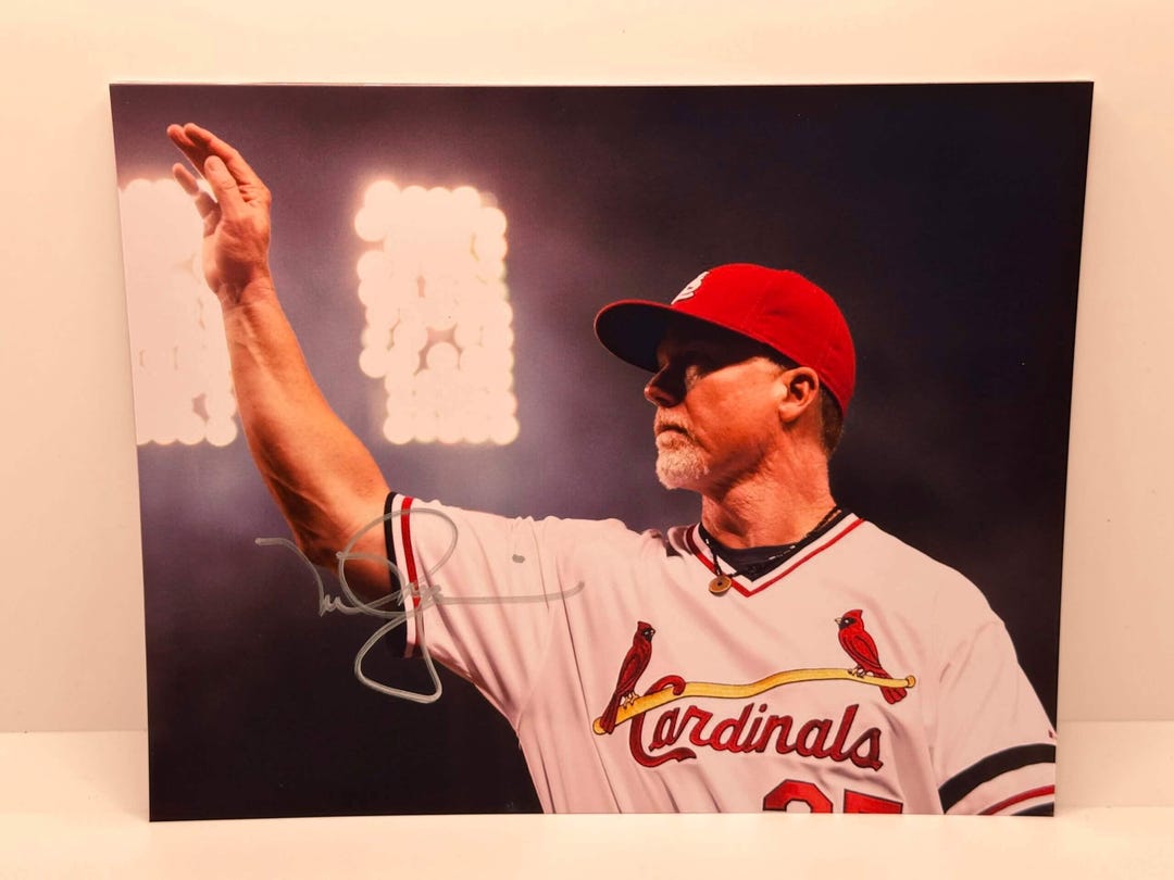 Mark Mcgwire Cardinals Signed Autographed Photo Authentic 8x10 - Etsy