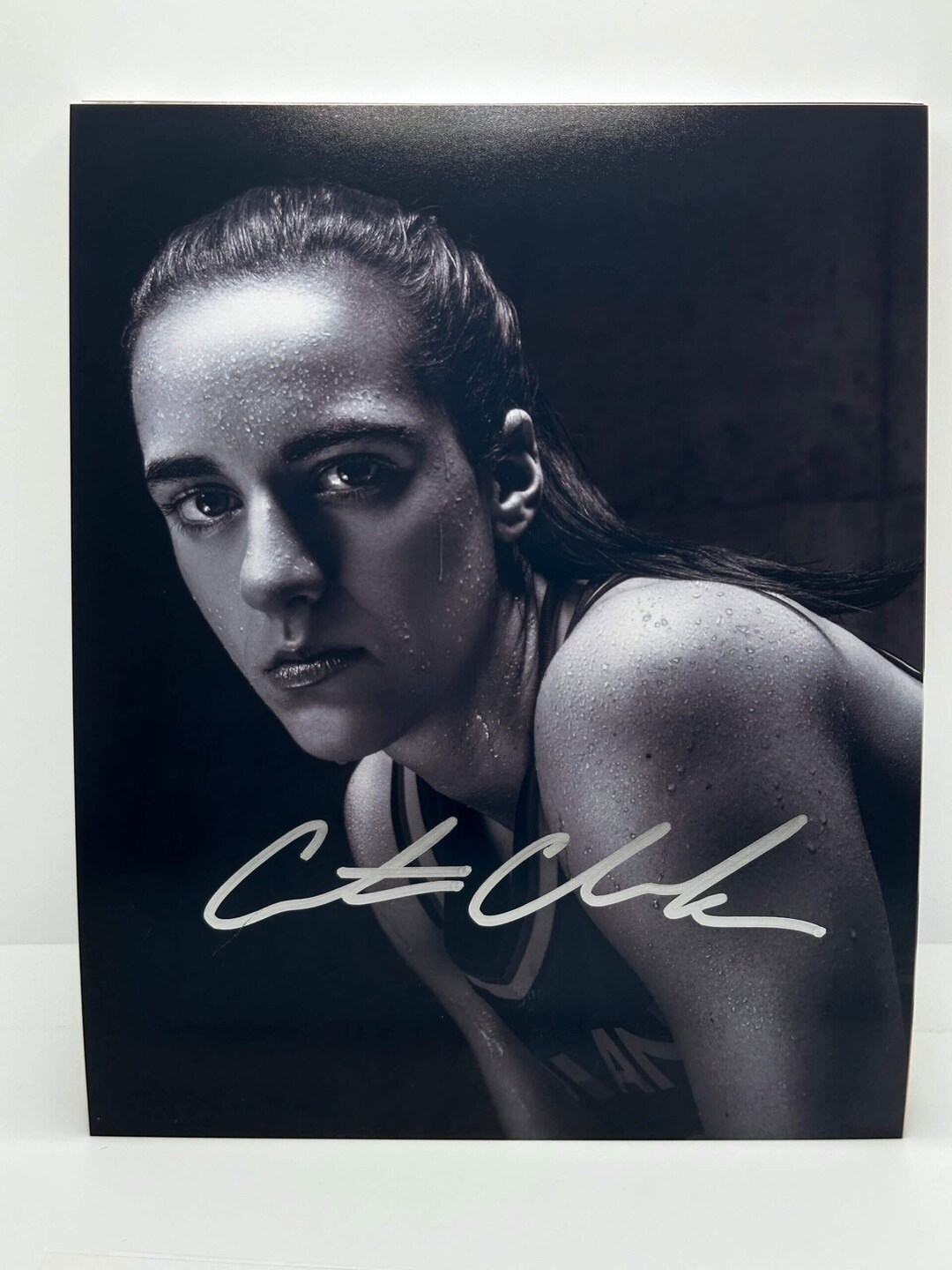 Caitlin Clark Black and White Silver Signed Autographed Photo Authentic ...