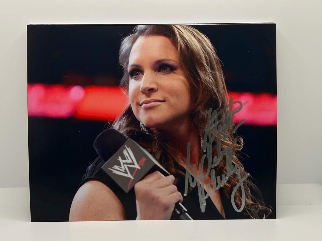 Stephanie Mcmahon Full Signature WWE Signed Autographed Photo Authentic ...
