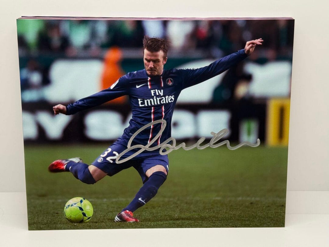 David Beckham Retirement Signed Autographed Photo Authentic 8X10 COA - Etsy
