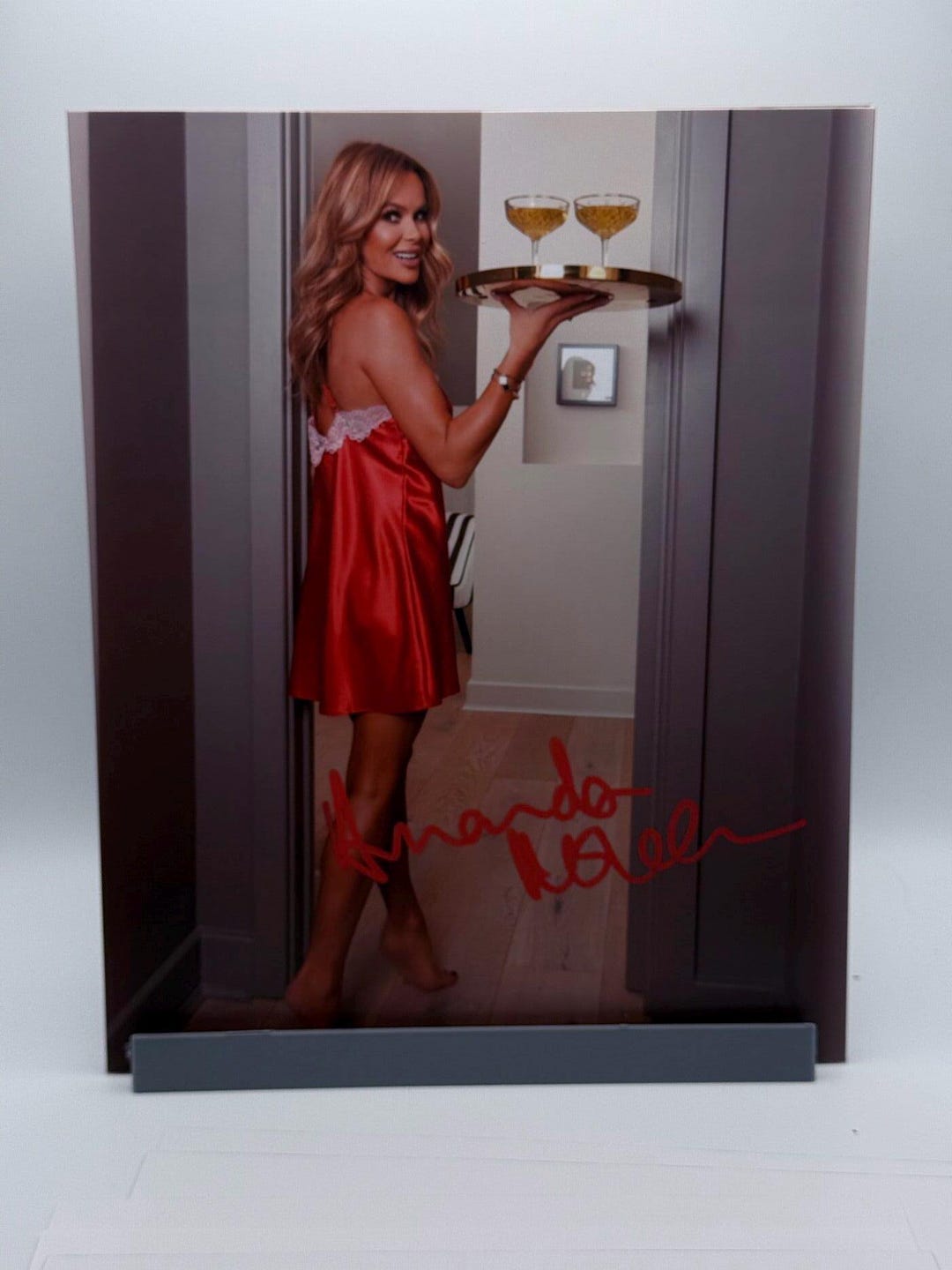 Amanda Holden Red Lingerie Signed Autographed Photo Authentic 8X10 COA - Etsy