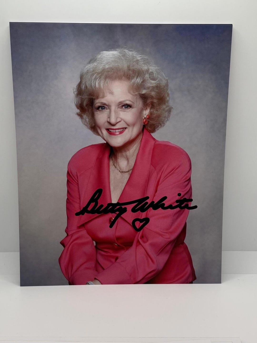 Betty White Rare Black Signed Autographed Photo Authentic 8X10 COA - Etsy