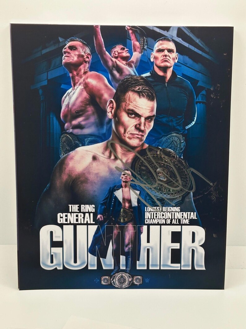 Gunther IC Title Signed Autographed Photo Authentic 8X10 COA - Etsy