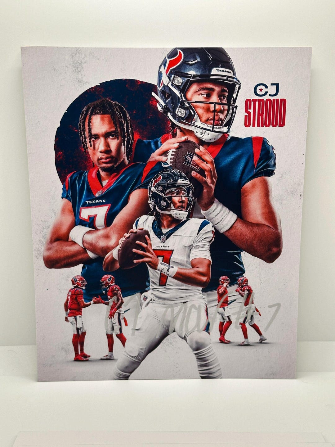 CJ Stroud Art Signed Autographed Photo Authentic 8X10 COA - Etsy