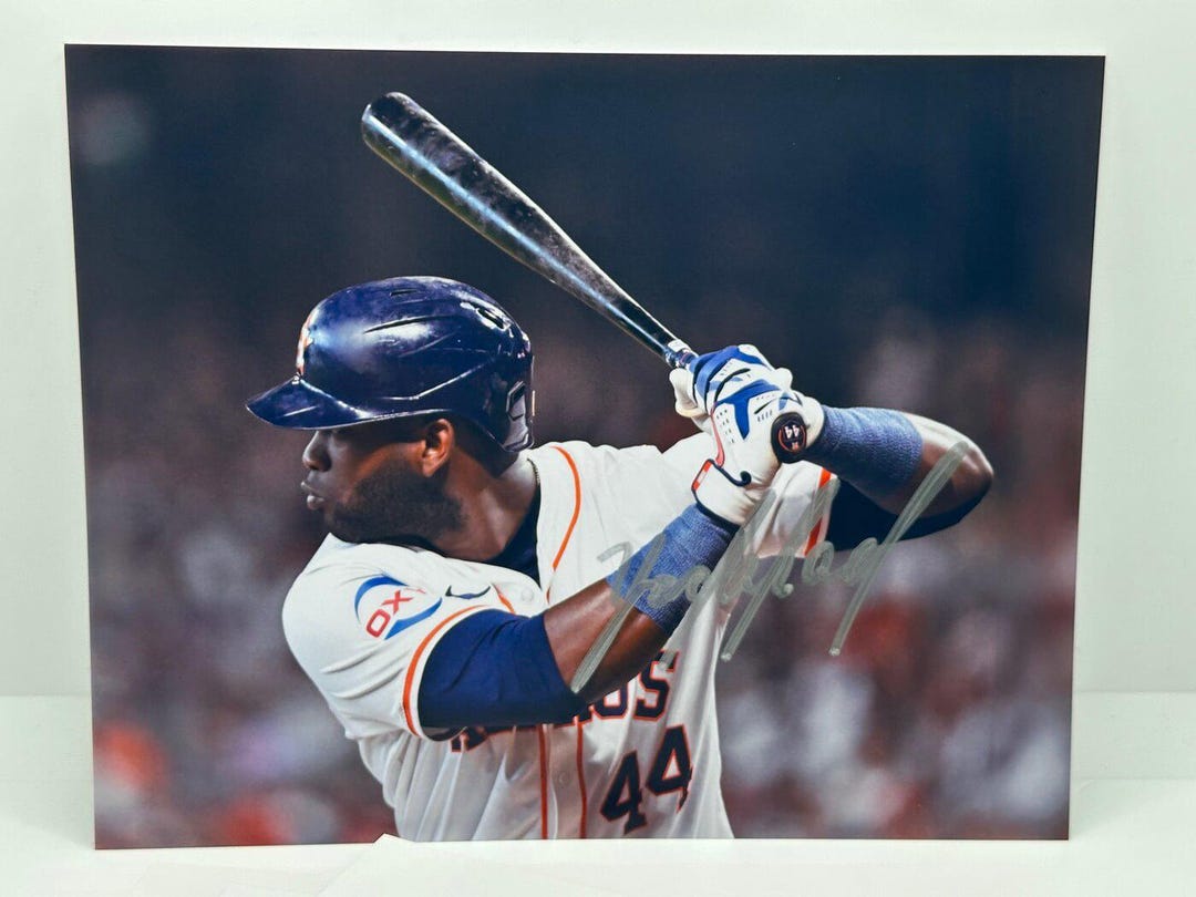 Yordan Alvarez Signed Autographed Photo Authentic 8X10 COA - Etsy