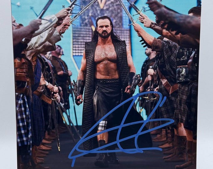 Drew Mcintyre Wrestlemania WWE Signed Autographed Photo Authentic 8X10 ...