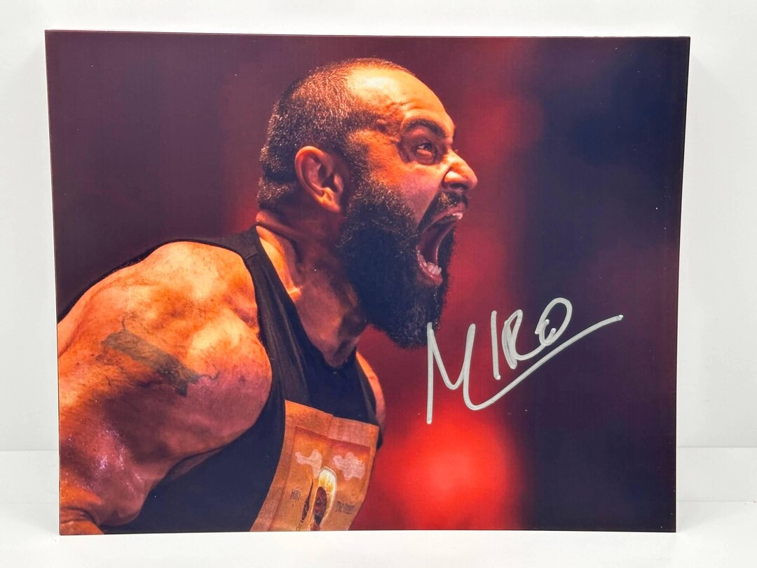 Miro AEW Signed Autographed Photo Authentic 8X10 COA - Etsy