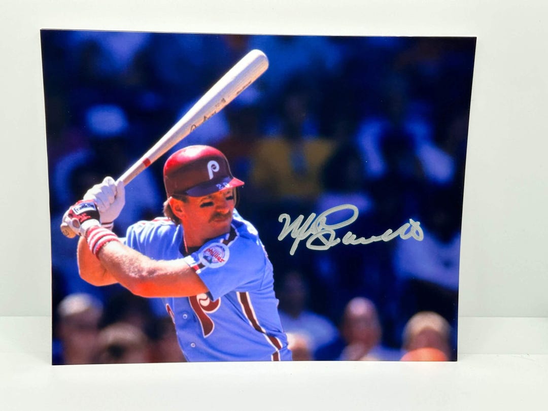 Mike Scmidt Phillies Signed Autographed Photo Authentic 8X10 COA - Etsy