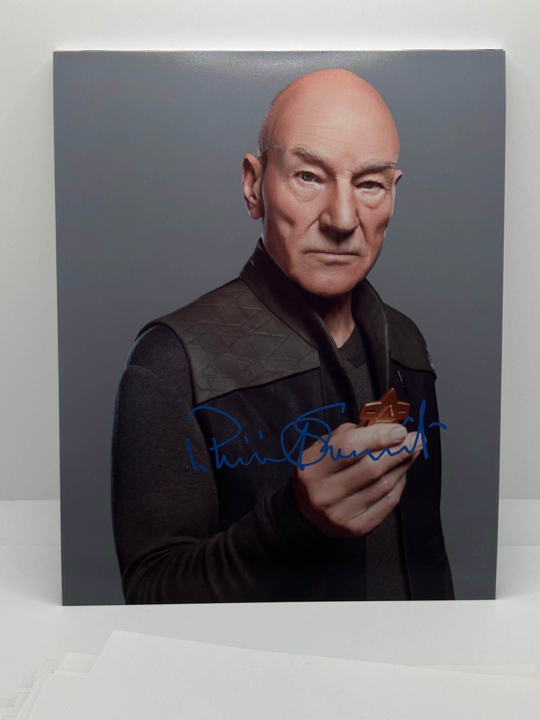 Patrick Stewart Picard Signed Autographed Photo Authentic 8X10 COA - Etsy