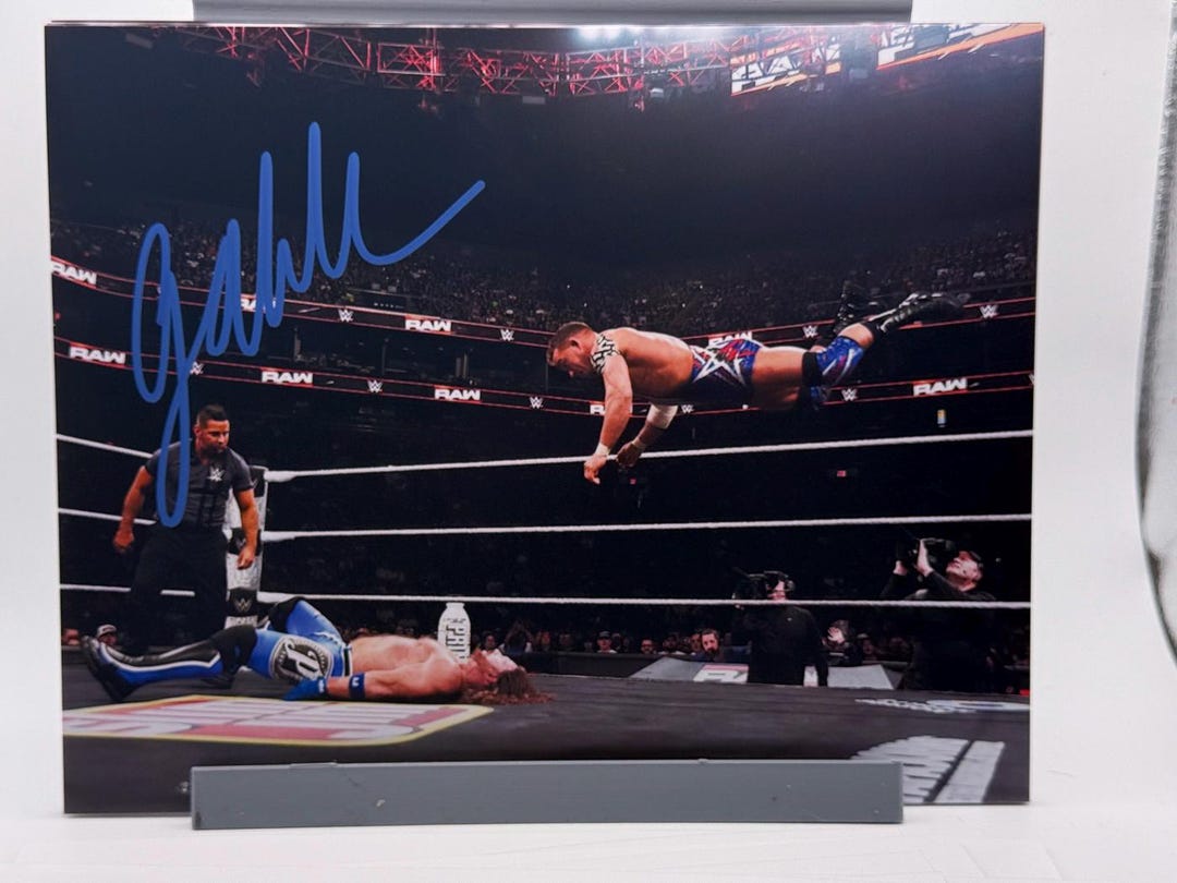 Chad Gable WWE Headbutt Signed Autographed Photo Authentic 8X10 COA ...