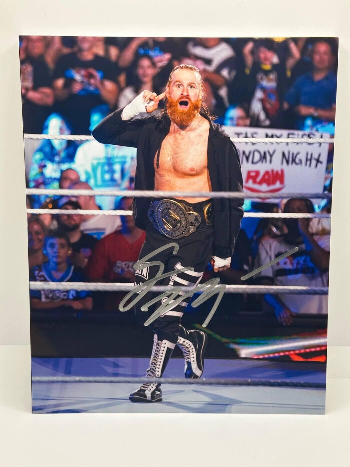 Sami Zayn IC Title WWE Signed Autographed Photo Authentic 8X10 COA - Etsy