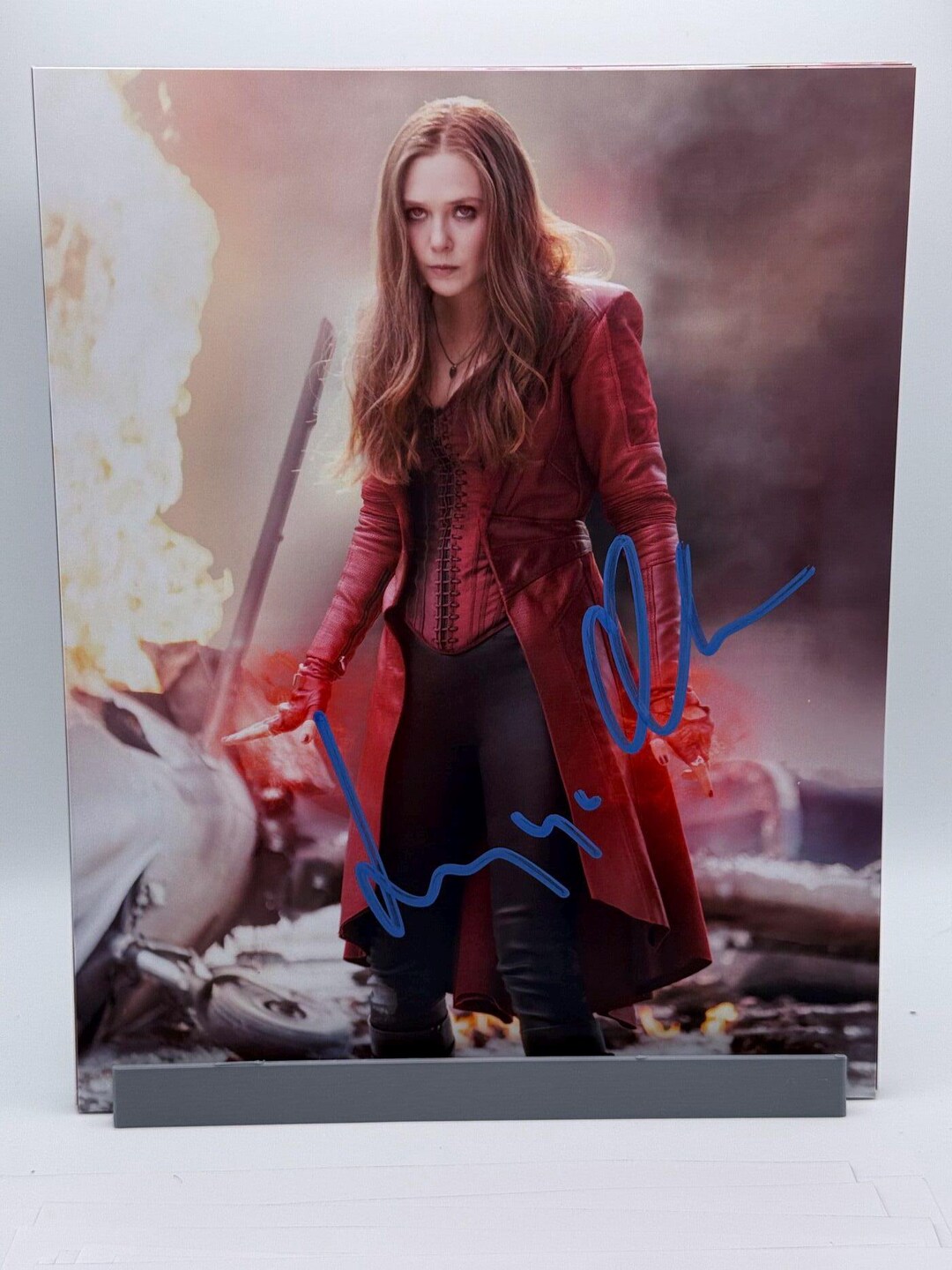 Elizabeth Olsen Wanda Scarlet Witch Signed Autographed Photo Authentic ...
