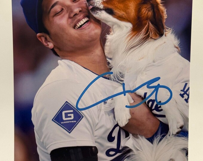 Shohei Ohtani Face Lick Signed Autographed Photo Authentic 8X10 COA - Etsy