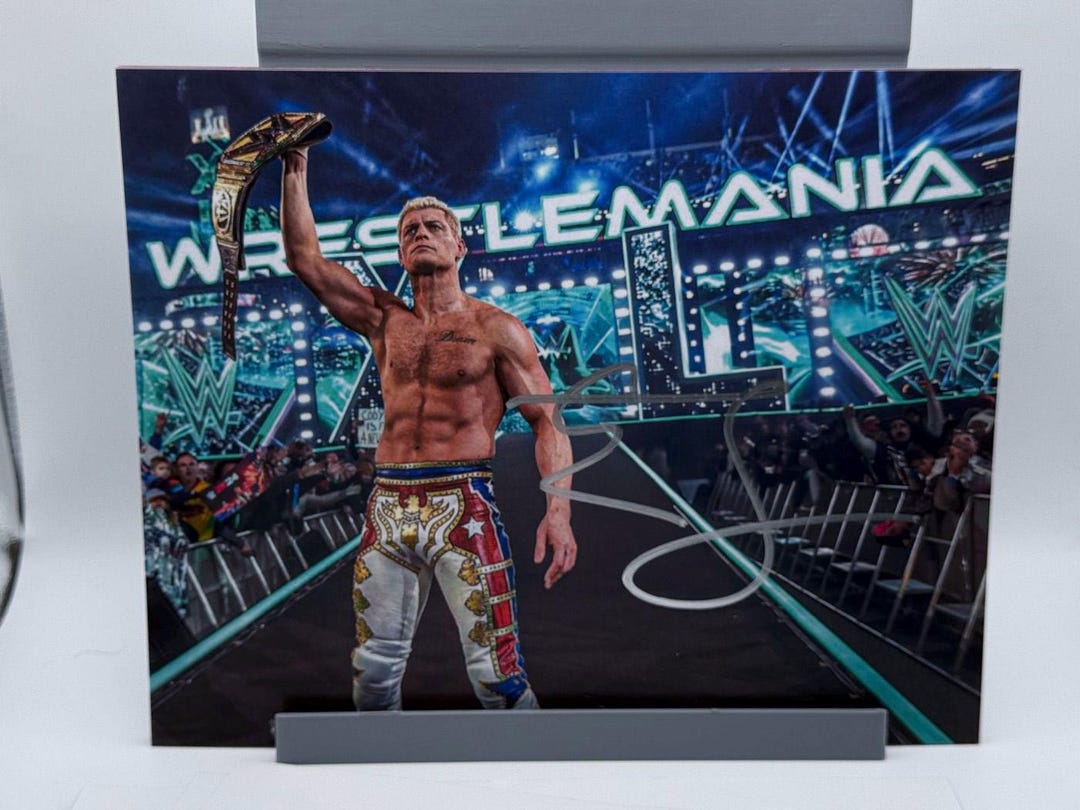Cody Rhodes WWE Finish the Story Signed Autographed Photo Authentic ...