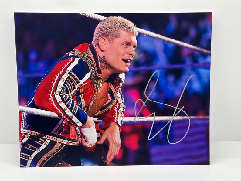 Cody Rhodes WWE Crowd Signed Autographed Photo Authentic 8X10 COA - Etsy