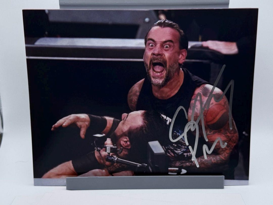 CM Punk Beating Drew Signed Autographed Photo Authentic 8X10 COA - Etsy