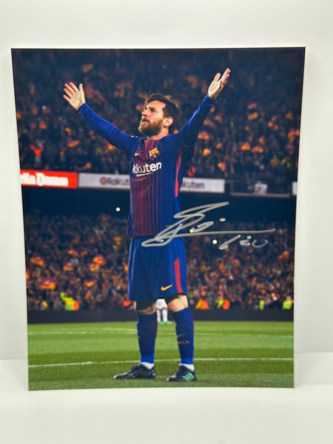 Lionel Messi Silver Signed Autographed Photo Authentic 8x10 COA - Etsy