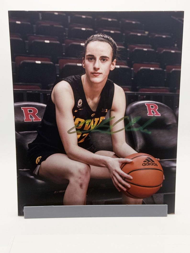 Caitlin Clark Bench Fever Signed Autographed Photo Authentic 8X10 COA ...