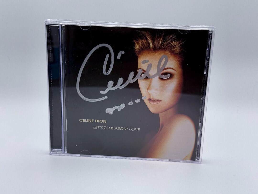 Celine Dion Signed Autographed CD Lets Talk About Love - Etsy