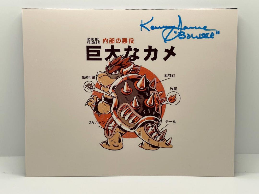 Kenny James Bowser Voice Signed Autographed Photo Authentic 8x10 COA - Etsy