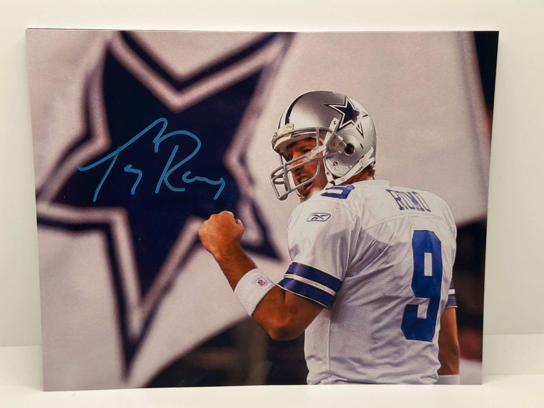 Tony Romo Signed Autographed Photo Authentic 8x10 - Etsy