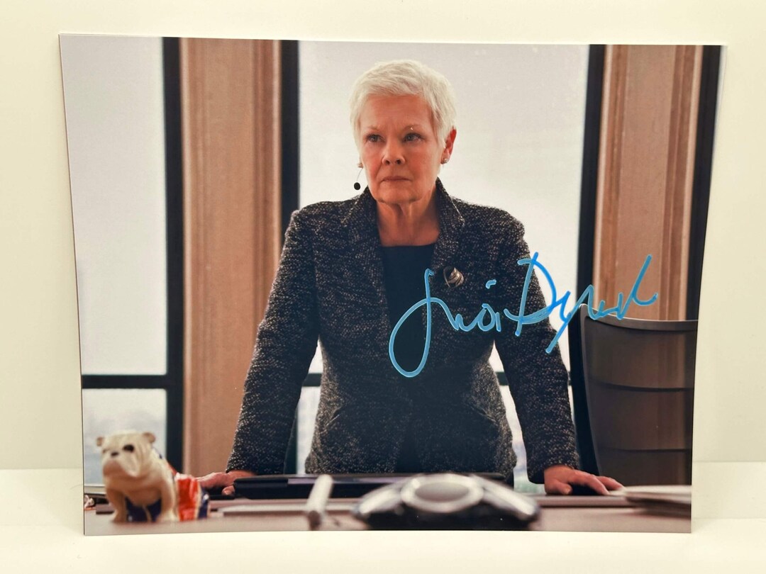 Judi Dench Bond 007 Signed Autographed Photo Authentic 8X10 COA - Etsy