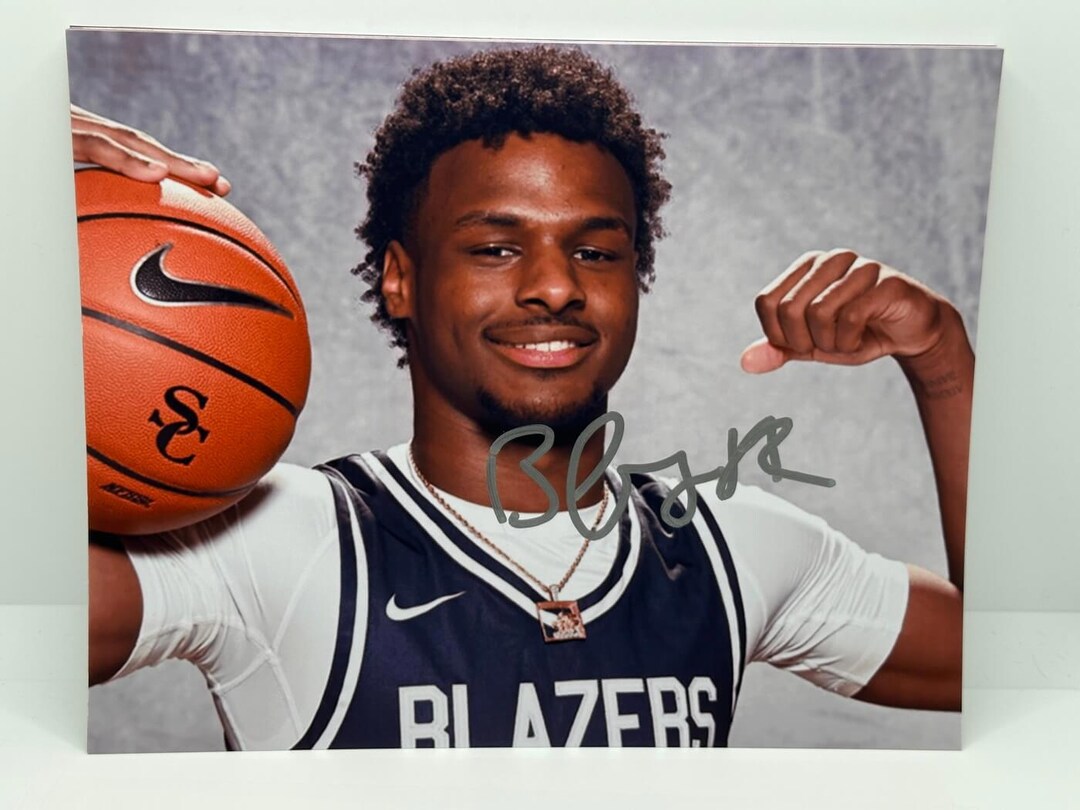 Bronny James Pose Signed Autographed Photo Authentic 8X10 COA - Etsy